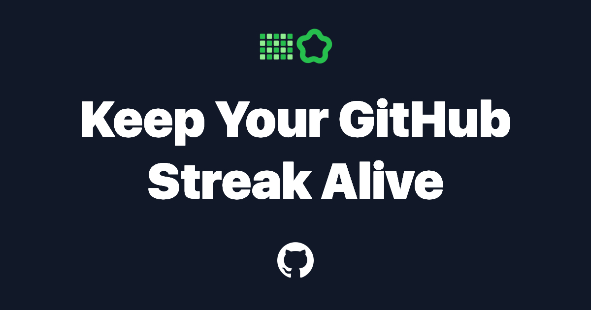 GitStreak - Keep Your Github Streak Alive